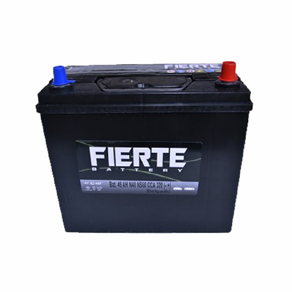 Batería Fierte 45 Amperes NS60L 55B24L CCA340 Borne Delgado Positivo ...