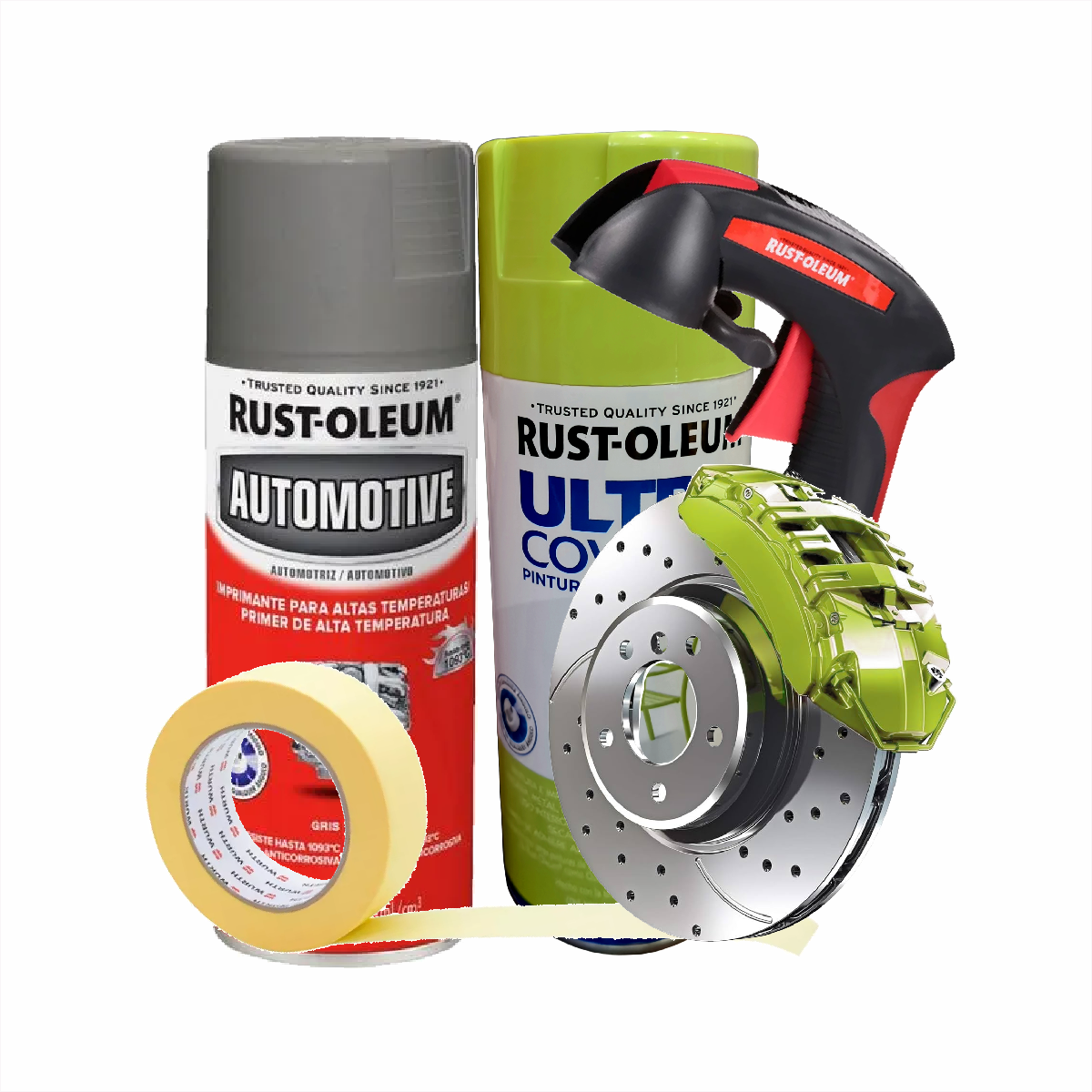 Kit Pintura Para Caliper Verde Lima 340mL | $0